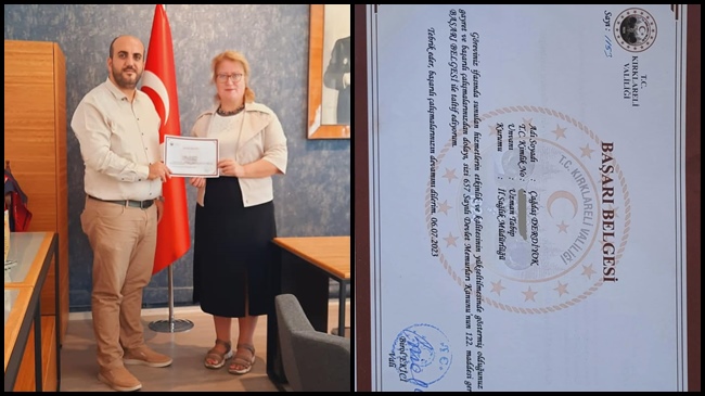 Başhekim “Başarı Belgesi” ile ödüllendirildi - Personel Sağlık Net